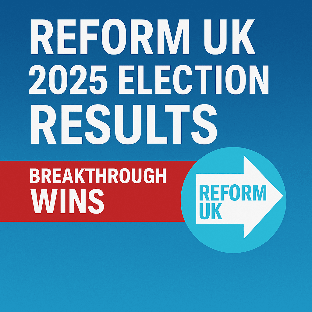 Reform UK 2025 Election Results: Councils, MP & Mayor Wins